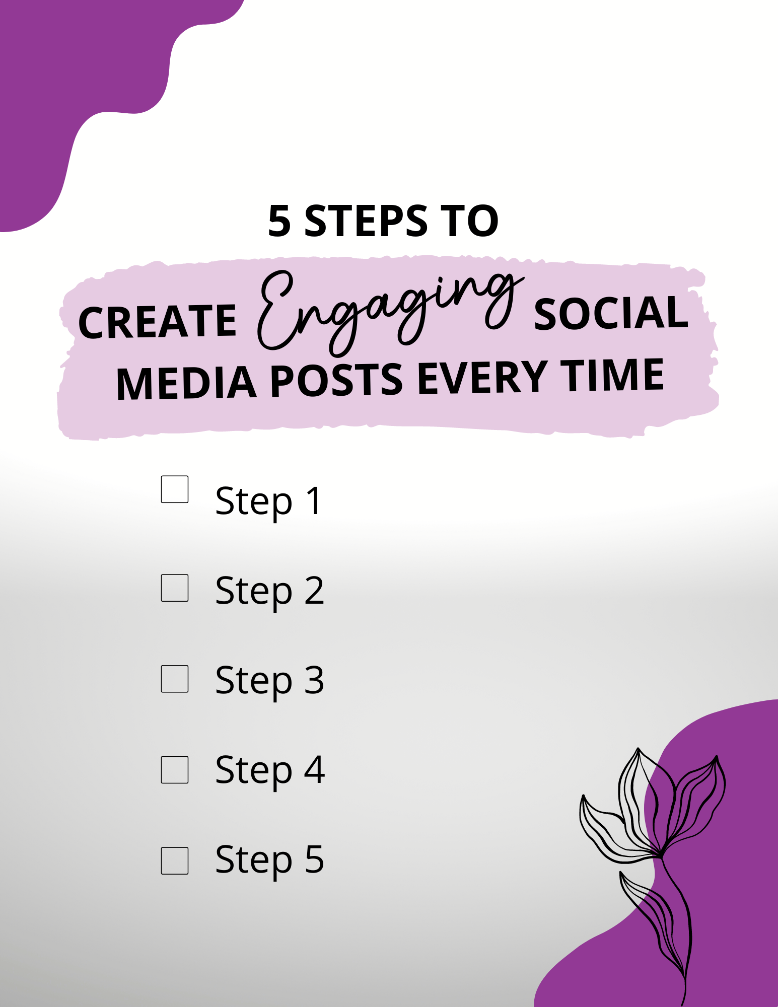 engaging post checklist